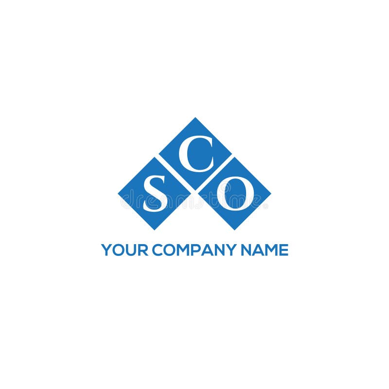 SCO Letter Logo Design on BLACK Background. SCO Creative Initials ...