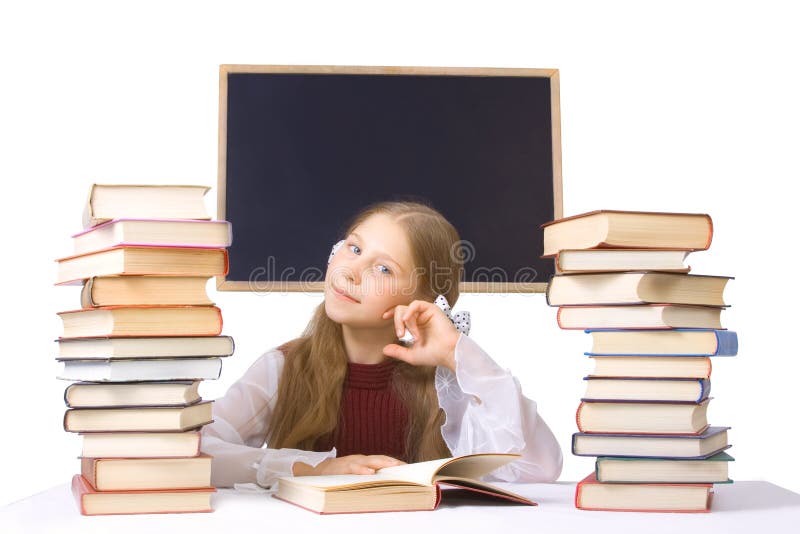 Scolara immagine stock. Immagine di felicità, letteratura - 2625665