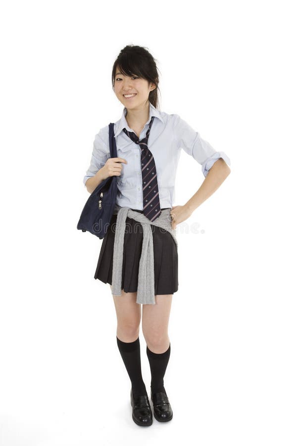 Scolara giapponese. immagine stock. Immagine di tradizionale - 12644445