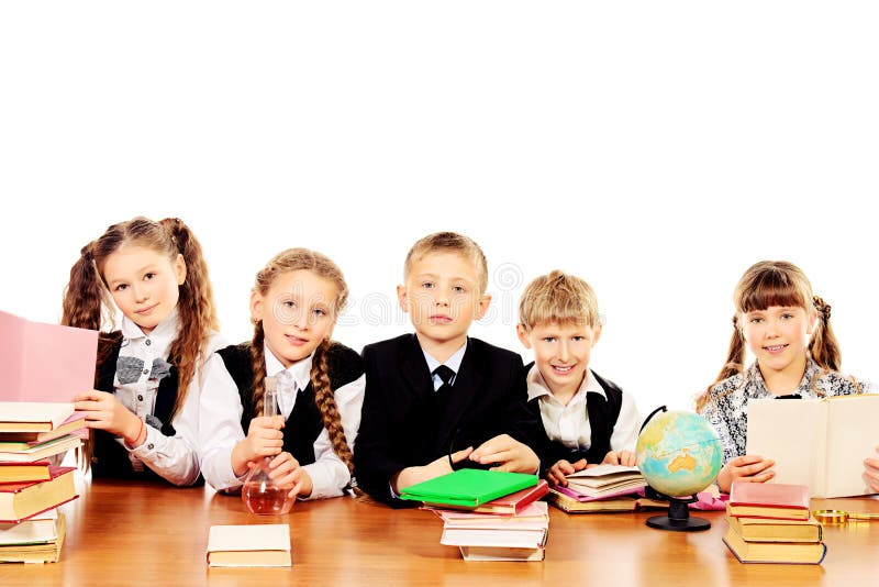 Scolari fotografia stock. Immagine di gioia, allegro - 15964598