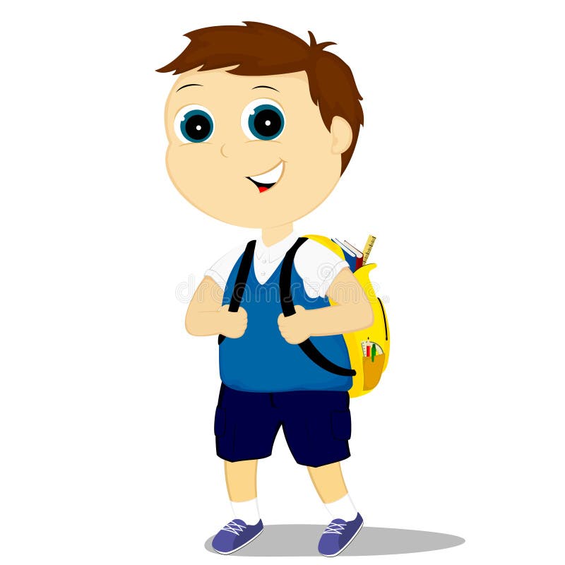 Scolaro illustrazione vettoriale. Illustrazione di imparare - 32578893