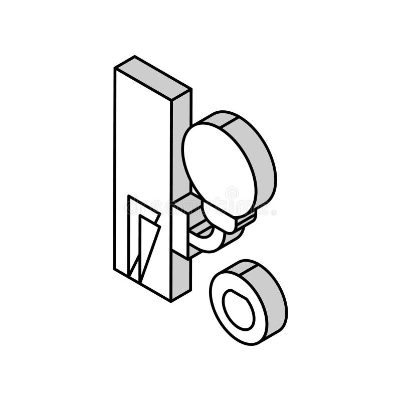 Sconce Installation Isometric Icon Vector Illustration Stock Vector ...