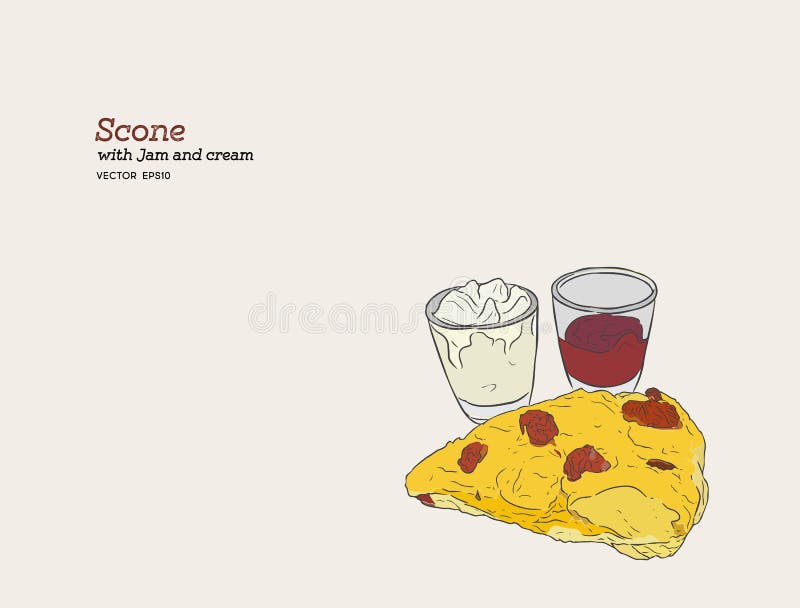 Scone stock vector. Illustration of meal, vector, raisin - 72211052