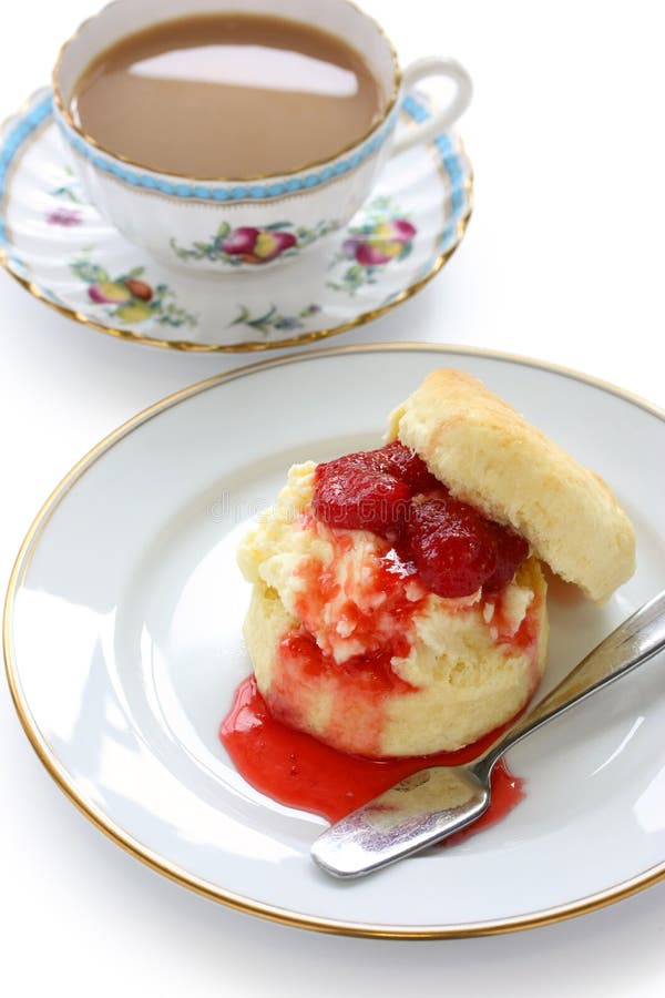 Scone , Cream Tea , Afternoon Tea Stock Photo - Image of close, cooking ...