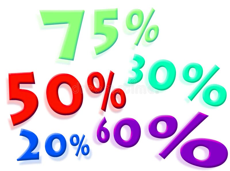 Sconti illustrazione di stock. Illustrazione di simboli - 5377586