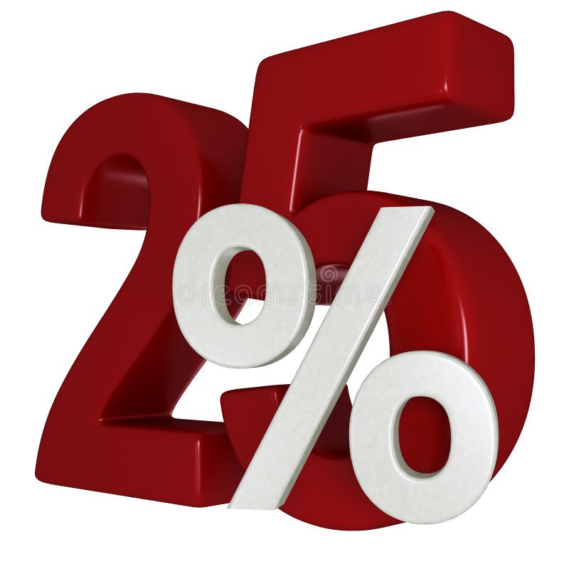 Sconto del 25% illustrazione di stock. Illustrazione di commissione ...