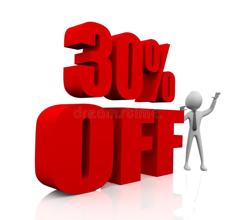 Sconto di 30% illustrazione di stock. Illustrazione di sconto - 18720605
