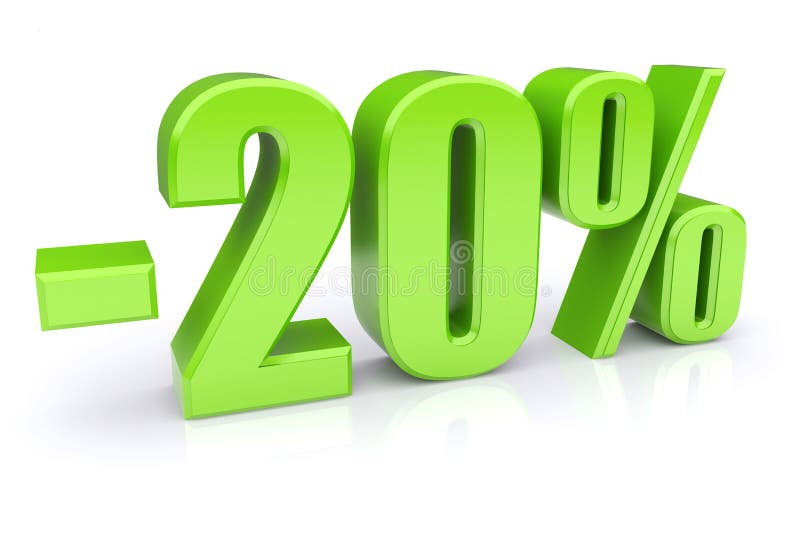 Sconto di 12% su un bianco illustrazione di stock. Illustrazione di ...