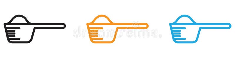 Scoop Icon Vector Logo Set Collection for Web App Ui Stock Vector ...