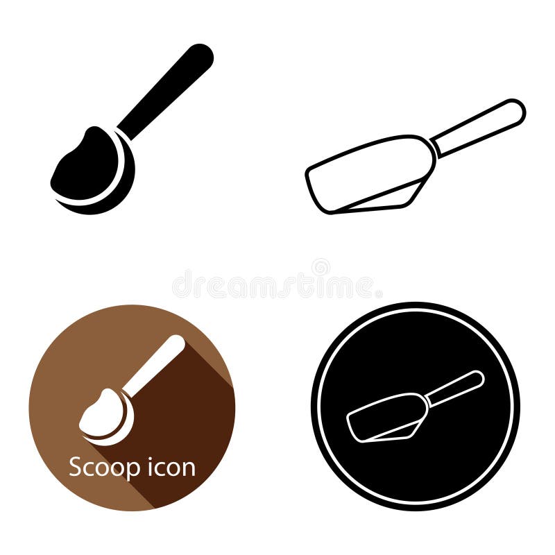 Scoop icon vector stock vector. Illustration of scoop - 285211109