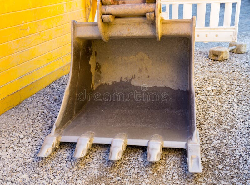 Scoop Parked at a Construction Site Stock Image - Image of anbaggern ...