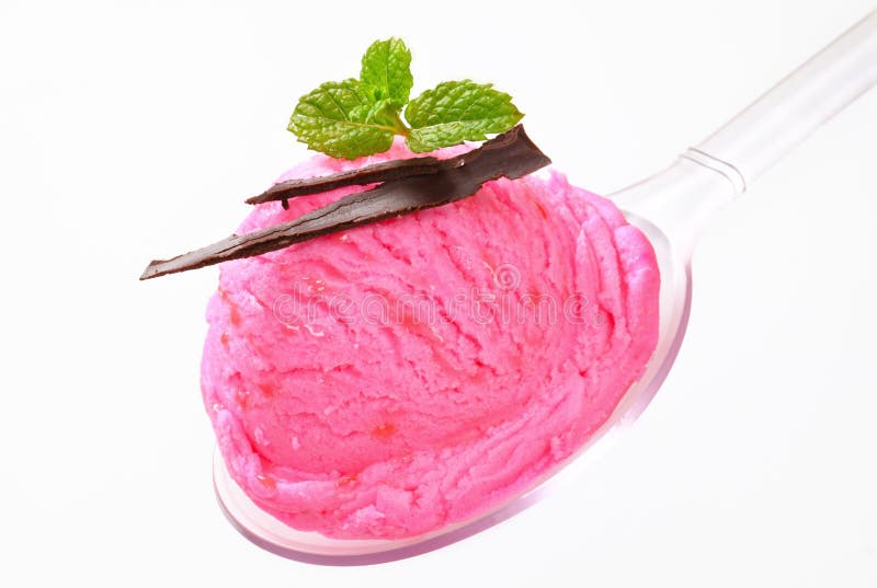 Scoop of pink ice cream stock photo. Image of background - 30221782