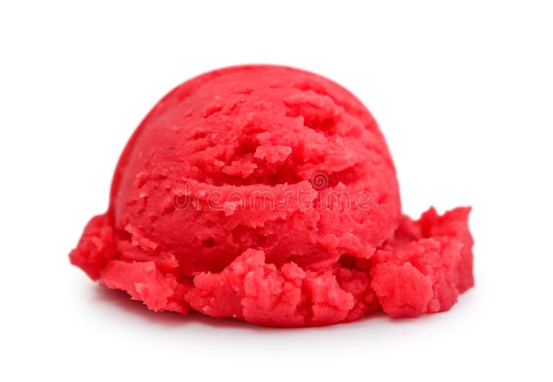 Scoop of red ice cream stock photo. Image of cake, orange - 100158362