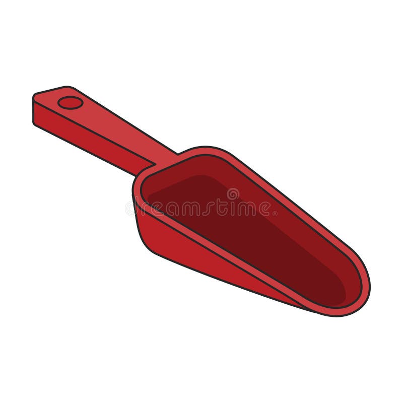 Scoop Vector Icon.Outline Vector Icon Isolated on White Background ...