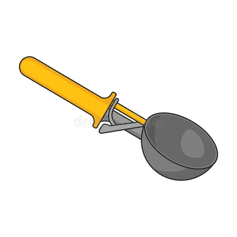 Scoop Vector Icon.Color Vector Icon Isolated on White Background Scoop ...