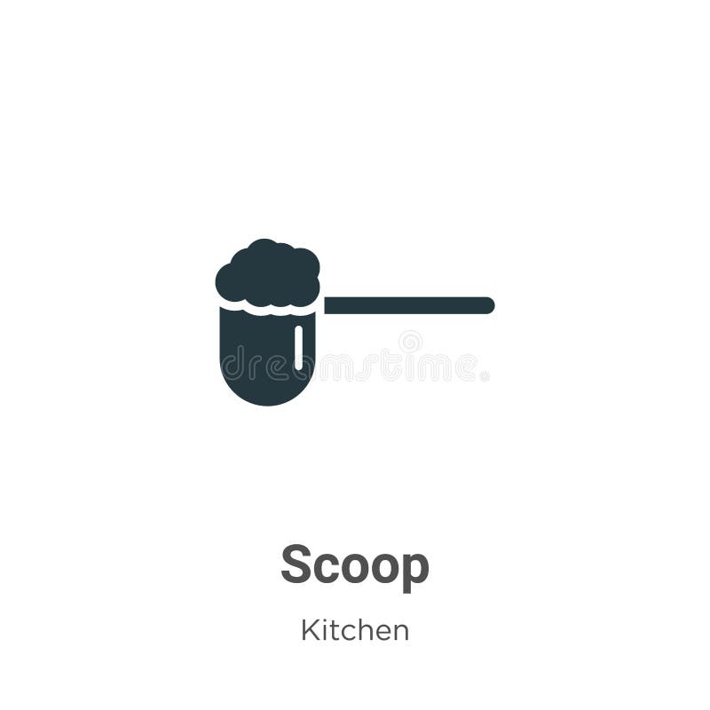 Scoop Icon In Trendy Design Style. Scoop Icon Isolated On White ...