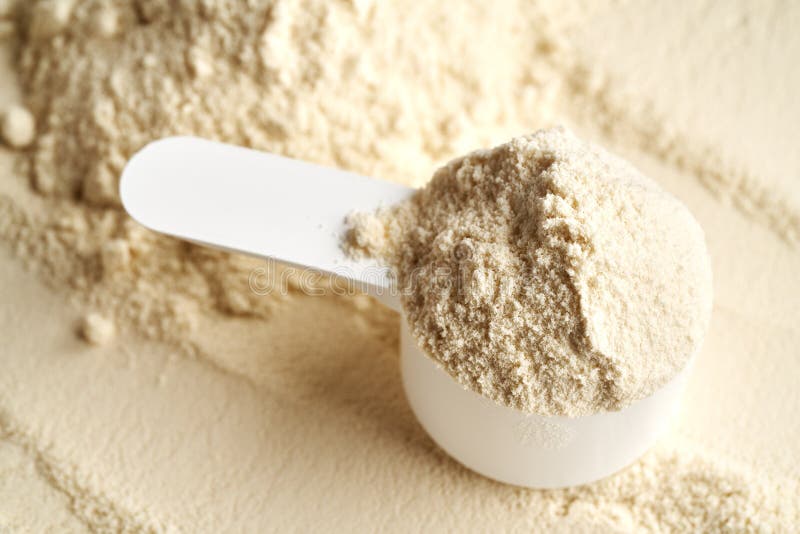 A Scoop of Whey Protein Powder Stock Image - Image of organic, workout ...
