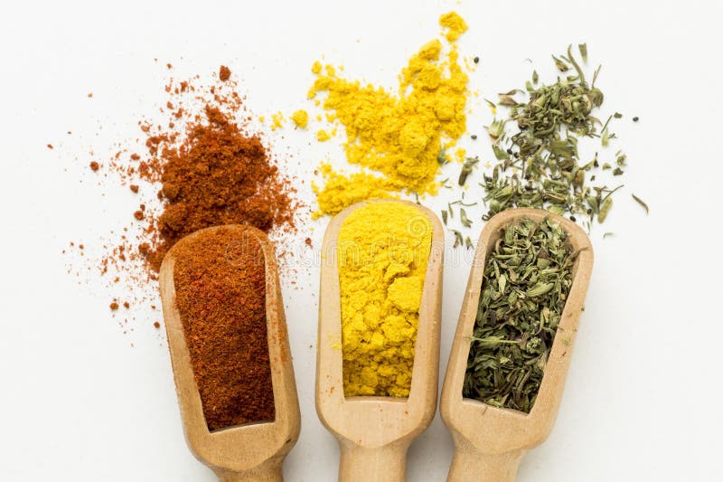 Powder Condiments for Cooking Frame Photo Stock Photo - Image of leaf ...