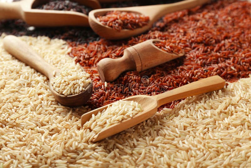 Scoops and Spoons with Different Types of Rice Stock Photo - Image of ... Scoops and Spoons with Different Types of Rice Stock Photo - Image of ...