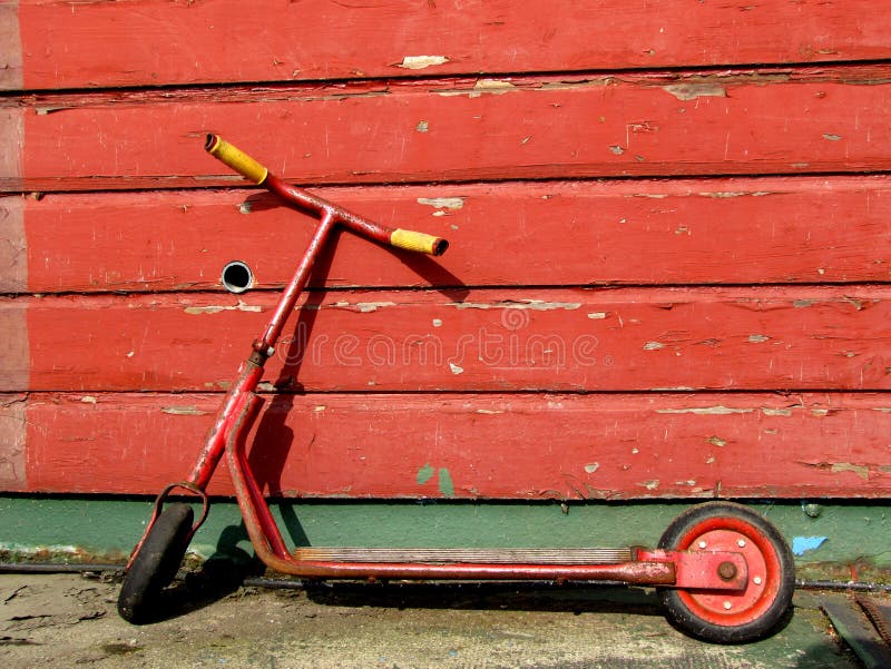Rusty Scooter stock photo. Image of paving, scooter, dumped - 43019572