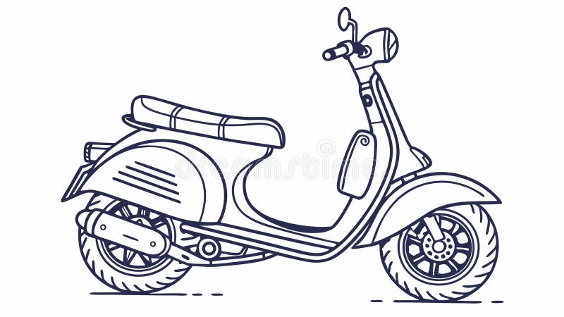 Scooter with Alignment Grid Lines, a Design and Precision Vector ...