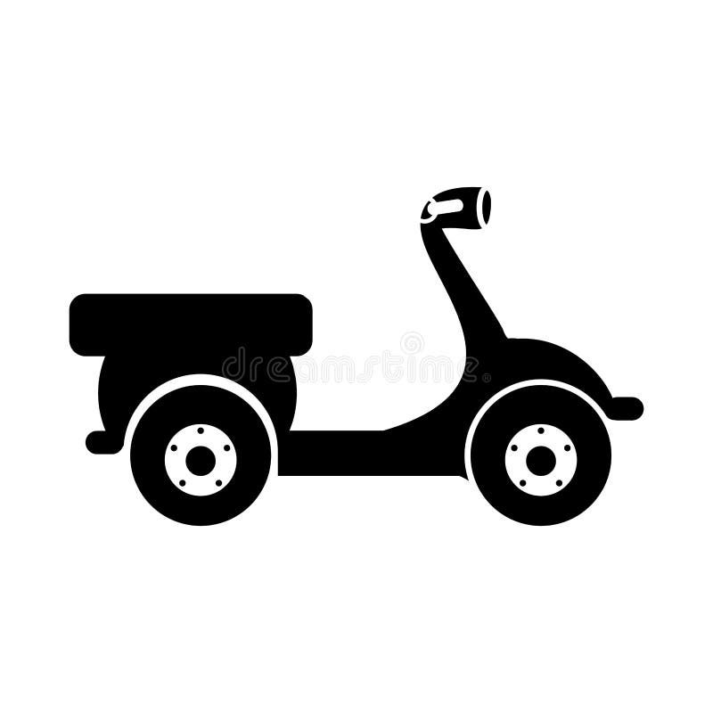Scooter Bike Pictogram Icon Image Stock Vector - Illustration of ...