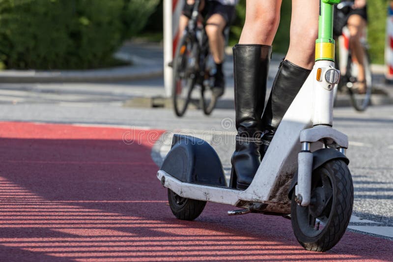 Scooter_boots stock image. Image of battery, road, mobility - 389963827
