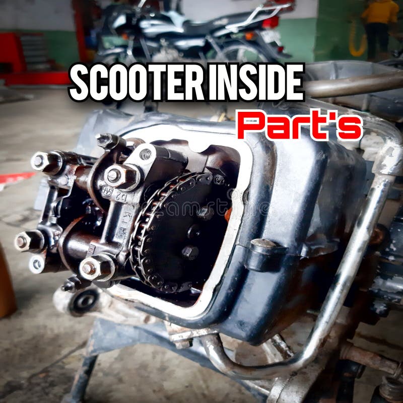 Scooter Engine Parts Wallpaper 2021 Stock Photo - Image of chain ...