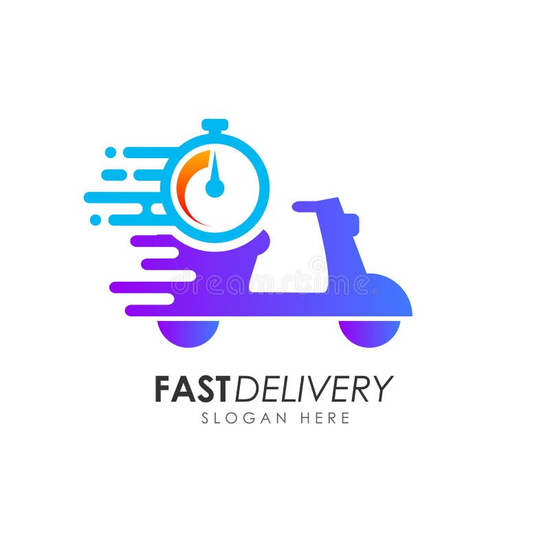 Fast Delivery Services Logo Design. Courier Logo Design Template Icon ...