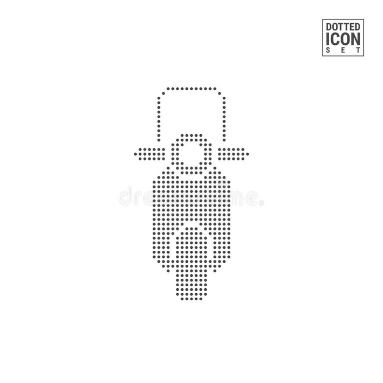 Scooter Front View Dot Pattern Icon. Delivery Dotted Icon Isolated on ...