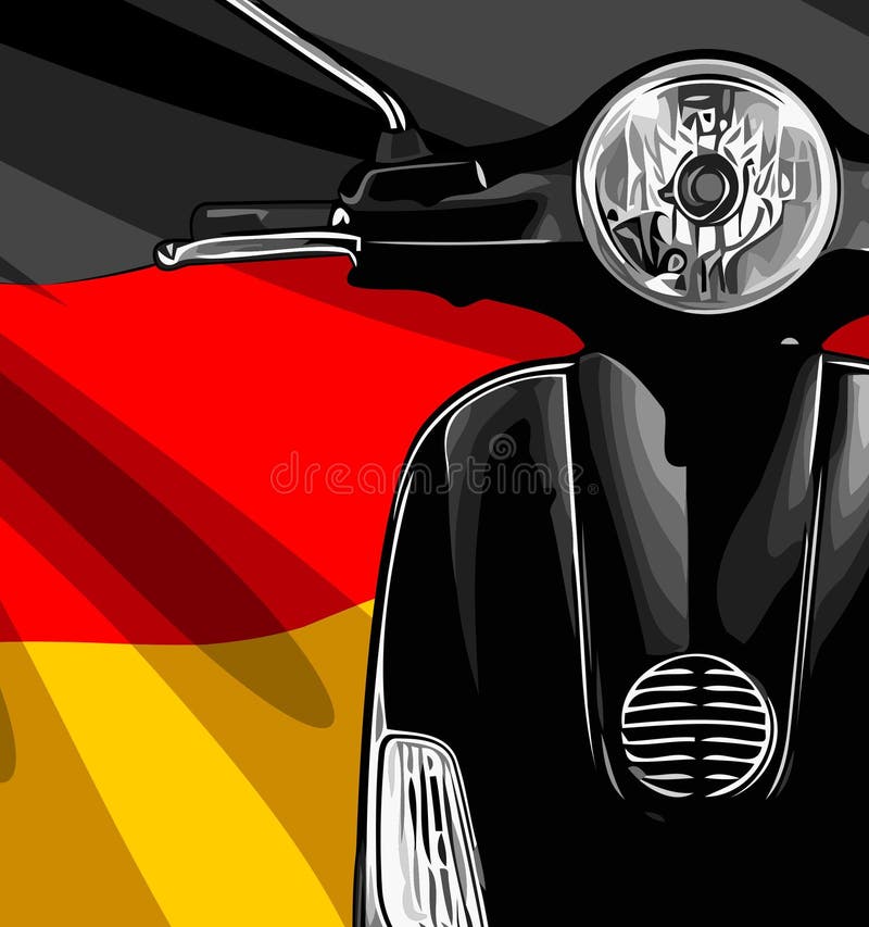 Scooter Front View Stock Illustrations – 1,965 Scooter Front View Stock ...