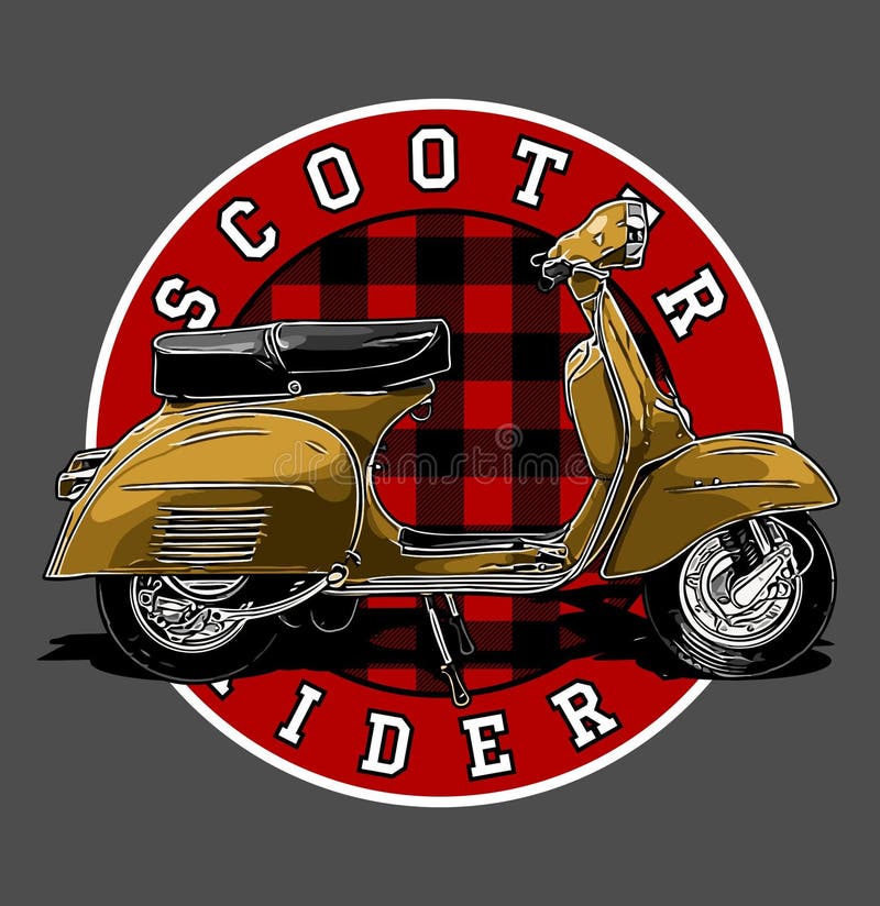 Scooter for graphic design stock vector. Illustration of graphic ...