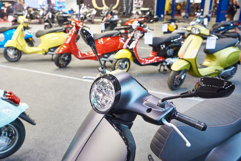 Scooter in store stock photo. Image of transport, detail - 320168594