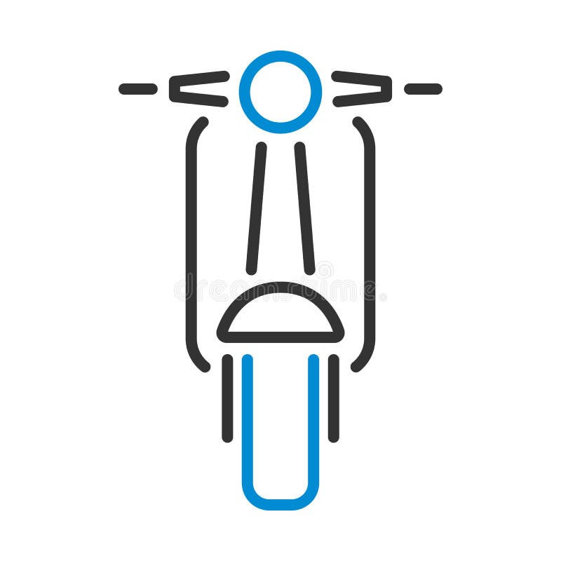 Scooter Icon, Man Rides Scooter, Stick Figure Stickman Pictogram ...