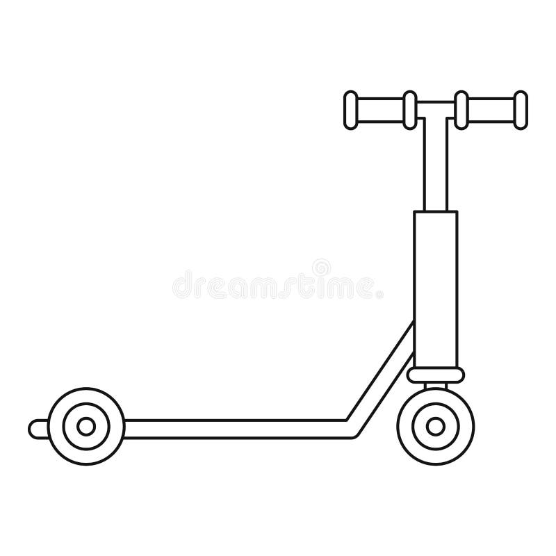 Scooter Icon, Outline Style Stock Vector - Illustration of extreme ...