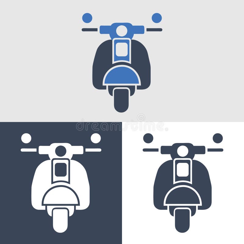 Scooter Icon stock vector. Illustration of classic, text - 371402994