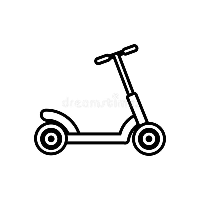 Scooter icon stock vector. Illustration of drive, handlebar - 282880293