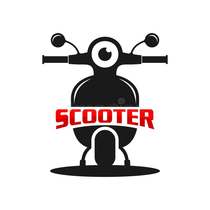 Scooter logo design stock vector. Illustration of retro - 160419272