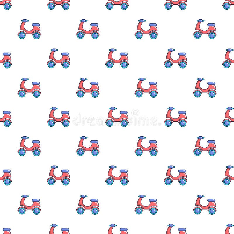 Scooter pattern seamless stock vector. Illustration of geometric - 97735328