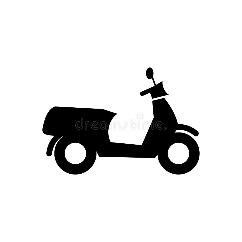Scooter Simple Side View Icon Stock Vector - Illustration of modern ...