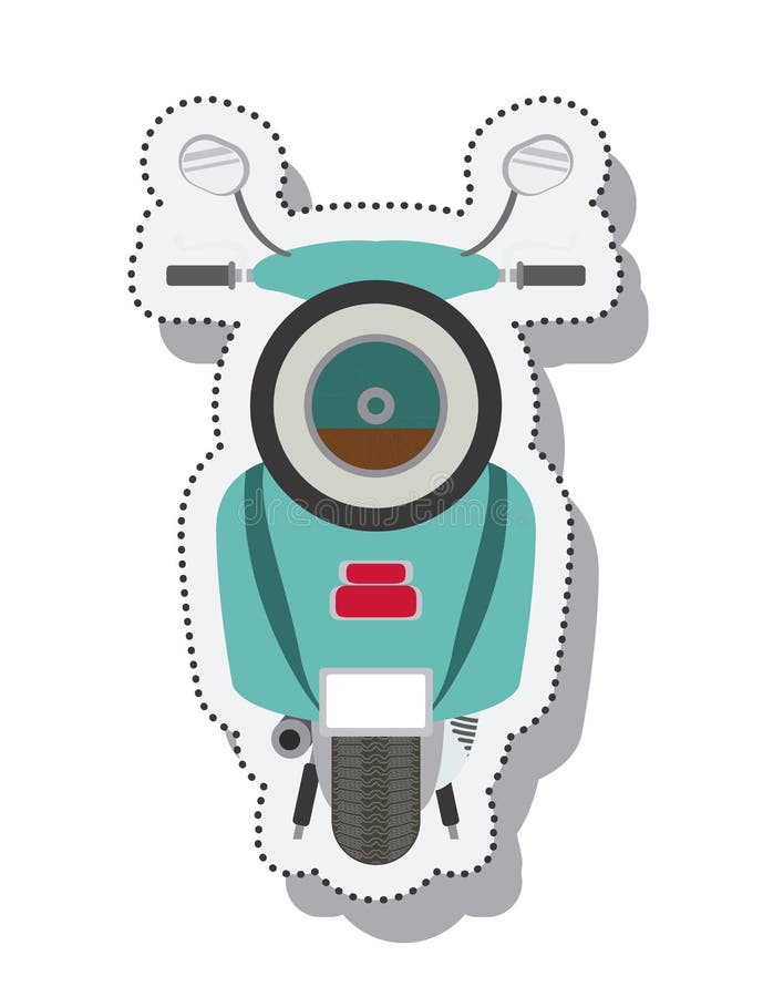 Scooter Sticker Icon Design Stock Vector - Illustration of vehicle ...