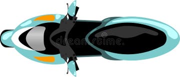 Scooter top view stock vector. Illustration of fast, journey - 73419048