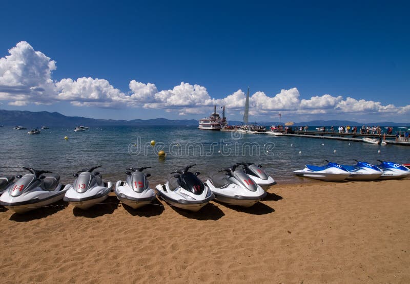 Scooters at Beach stock photo. Image of cove, beach, zephyr - 3083436