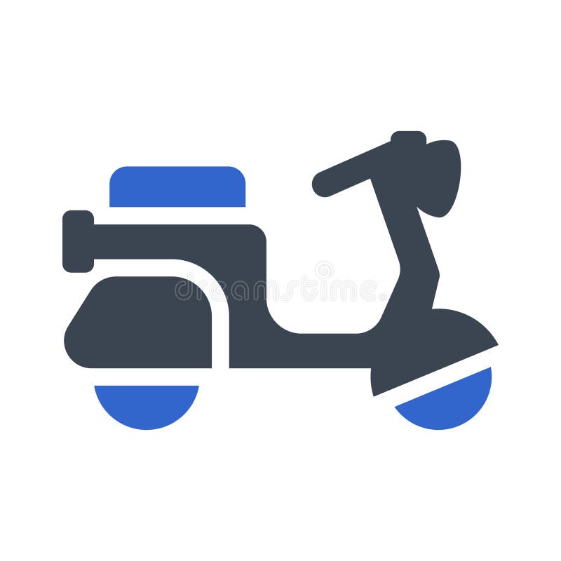 Scooty bike icon stock vector. Illustration of female - 330713451