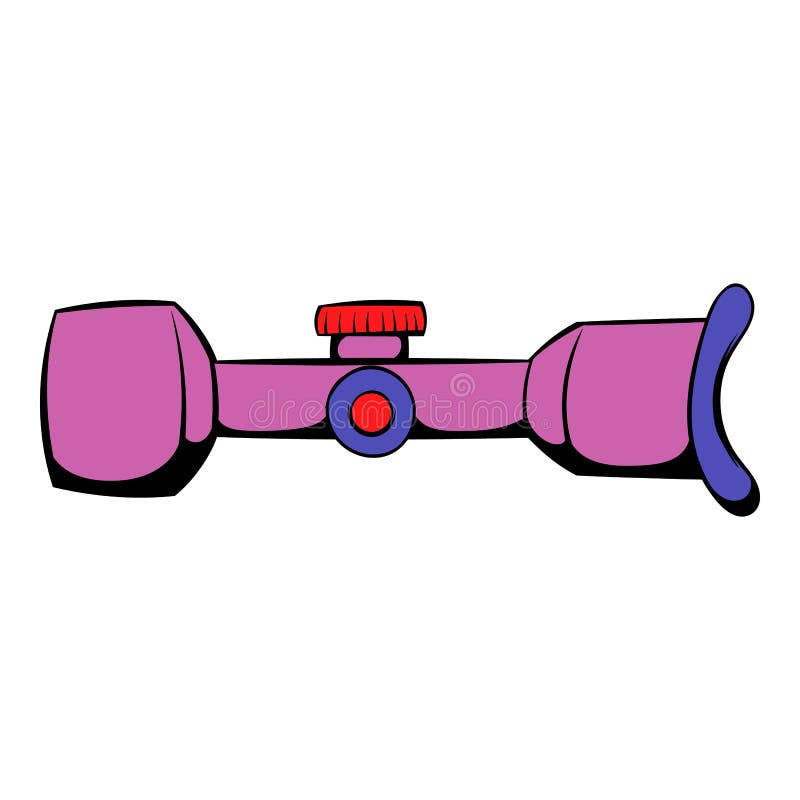 Scope icon in icon cartoon stock vector. Illustration of icon - 88304828