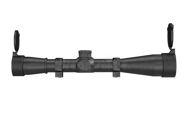 Scope Optical Equipment, Side View Stock Illustration - Illustration of ...