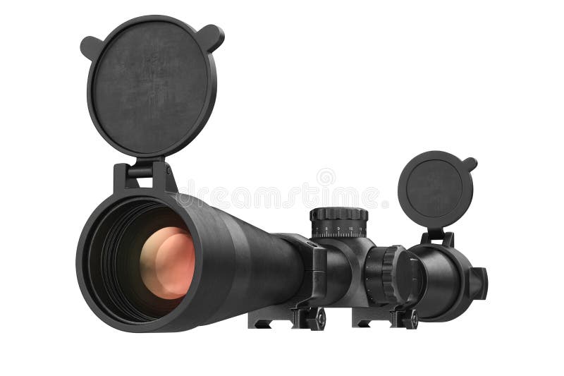 Scope Optical Equipment, Side View Stock Image - Image of shooting ...