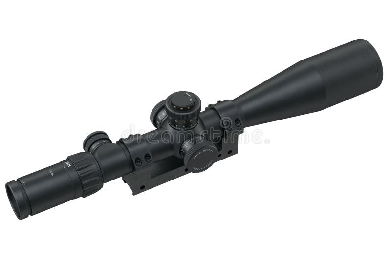 Scope Optical Equipment, Side View Stock Image - Image of shooting ...