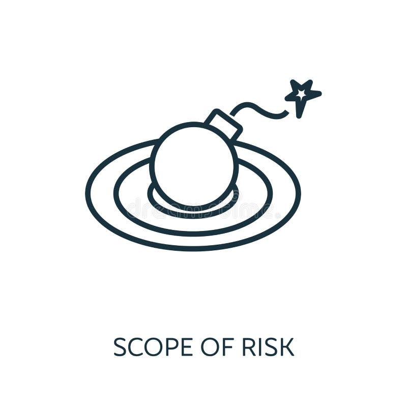Scope of Risk Icon Set. Four Simple Symbols in Diferent Styles from ...