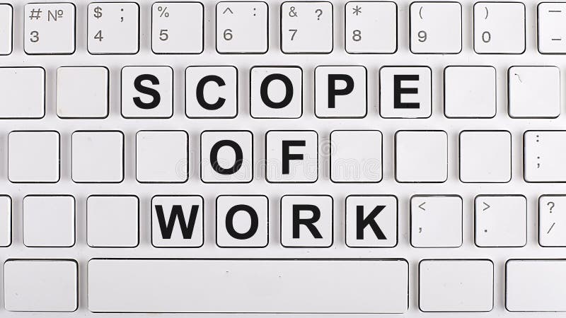 Scope of Work on Post Note for Remind on the Stickers with Pen Stock ...